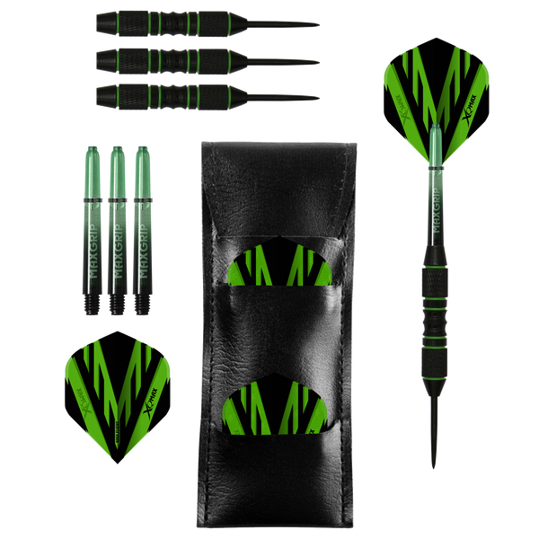 Xqmax - Black Coated - Steel Darts Szett | Másnapi Kiszállítás Direct Darts